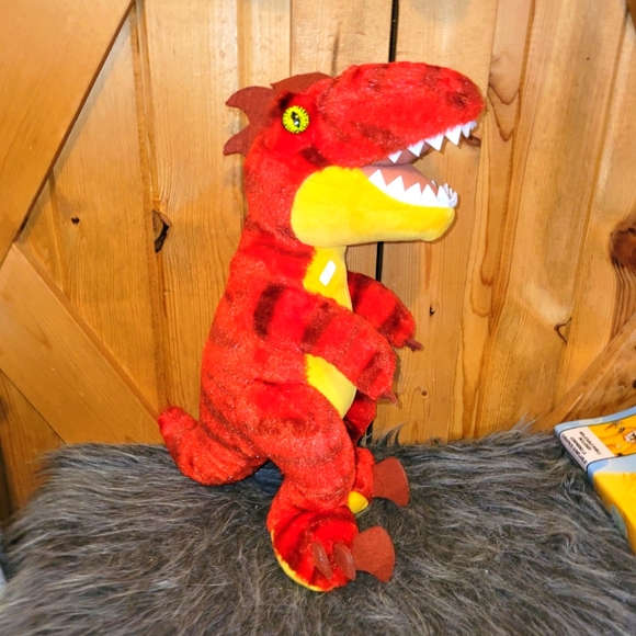 Build-A-Bear | Toys | Build A Bear Red Yellow Raptor Dinosaur Plush ...